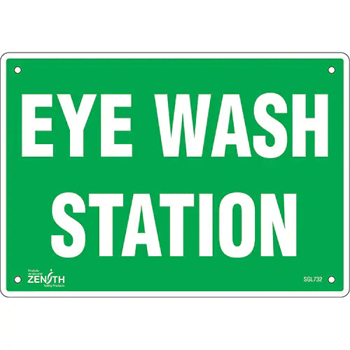 Eye Wash Station, Sign, 7" x 10", English – Worksafe Canada